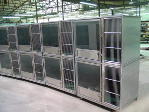 Professional Double Stack Dog Kennel | Direct Animal