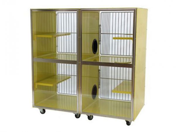 Powder Coated Double Stack Cat Condo | Direct Animal